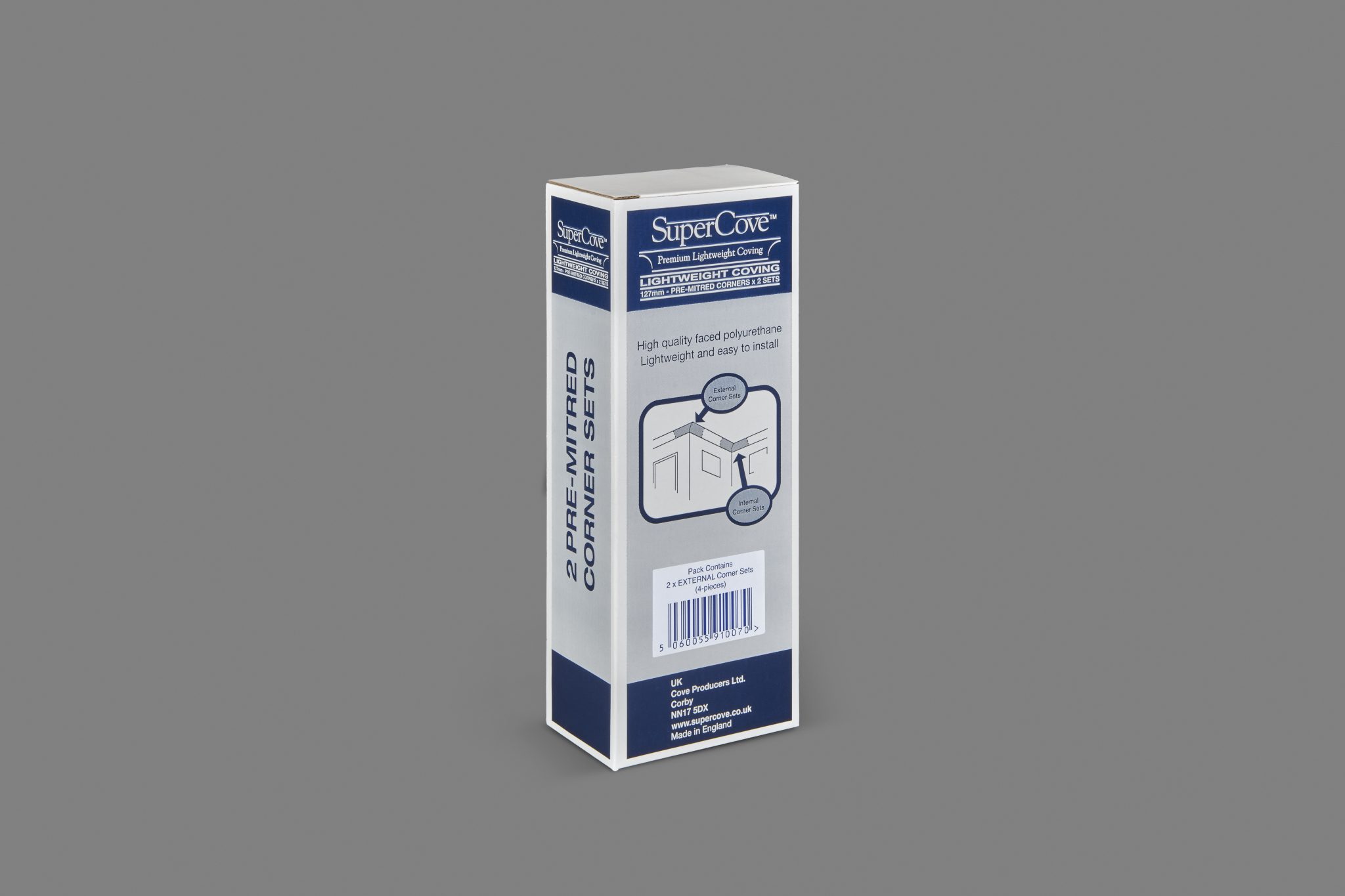 SuperCove Lightweight Coving Pre-Mitred External Corners x2